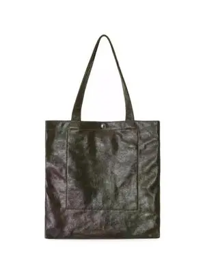 LANCASTER Crinkled-finish Tote Bag - Green