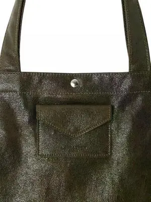 LANCASTER Crinkled-finish Tote Bag - Green