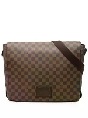LOUIS VUITTON 2009 Damier Ebene Brooklyn Mm Cross Body Bag
