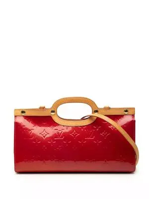 LOUIS VUITTON Monogram Vernis Roxbury Drive Satchel - Red