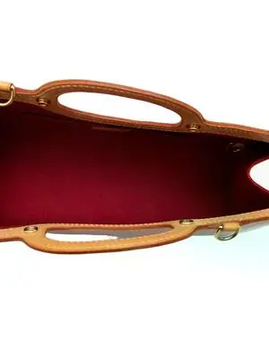 LOUIS VUITTON Monogram Vernis Roxbury Drive Satchel - Red