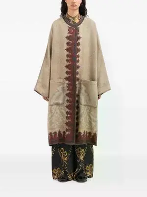 PIERRE-LOUIS MASCIA Pancake Paisley-print Wool Kimono