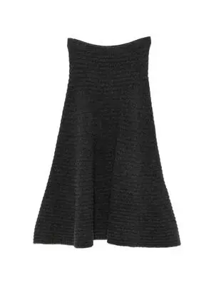 Christian Wijnants Ribbed-knit Flared Skirt