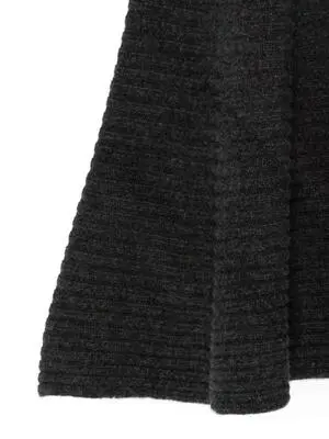 Christian Wijnants Ribbed-knit Flared Skirt