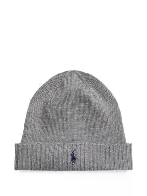 Polo Ralph Lauren Signature Pony Wool Beanie - Grey