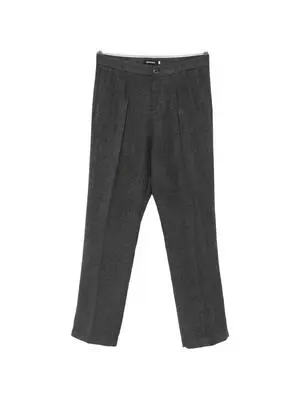 Imperial Pleated Straight-leg Trousers - Grey