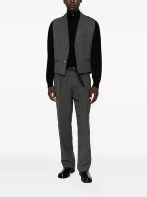 Imperial Pleated Straight-leg Trousers