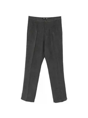 Imperial Pleated Straight-leg Trousers - Grey