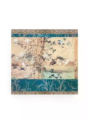 PIERRE-LOUIS MASCIA Aloeuw Landscape-print Silk Scarf