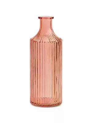 CU I SEEYOU Ribbed Glass Vase - Pink