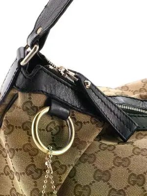 Gucci Sukey Gg Canvas With Leather Medium Hobo Bag