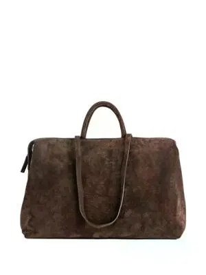 Marsèll 4 In Orizzontale Suede Tote Bag - Brown