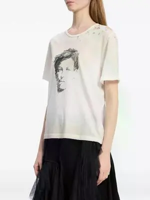 ANN DEMEULEMEESTER Distressed T-shirt