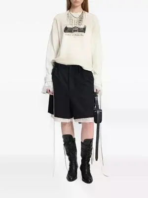ANN DEMEULEMEESTER Distressed Long-sleeve T-shirt