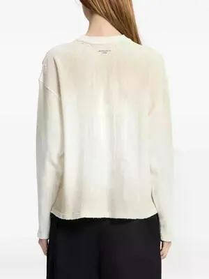 ANN DEMEULEMEESTER Distressed Long-sleeve T-shirt