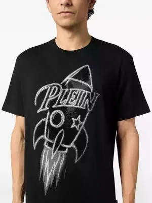 Philipp Plein Rhinestone-embellished Rocket T-shirt