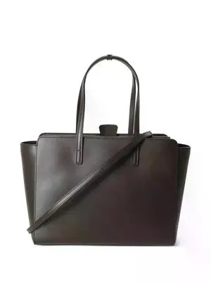 HIDESINS Logo-print Leather Tote Bag - Brown