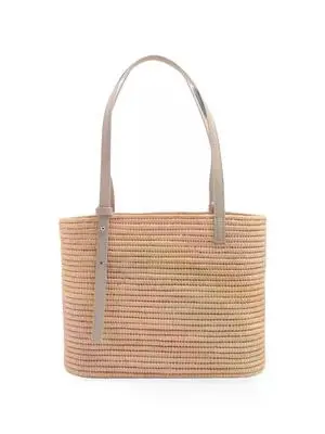 Loewe Raffia Square Basket Tote Bag