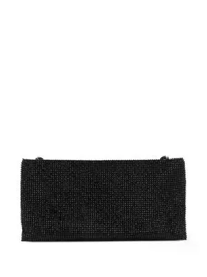 Benedetta Bruzziches Mini Your Best Friend La Petite Crystal-Embellished Clutch Bag Black