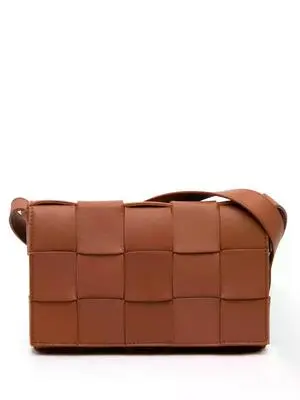 Bottega Veneta 2012-2026 Nappa Intrecciato Cassette Crossbody Bag - Brown