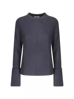 ELY ELY Ribbed-knit Raglan-sleeves Sweater