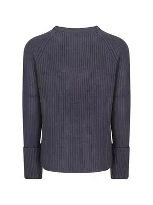 ELY ELY Ribbed-knit Raglan-sleeves Sweater