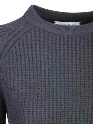 ELY ELY Ribbed-knit Raglan-sleeves Sweater