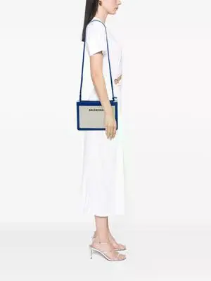 Balenciaga Canvas Pochette Cross Body Bag