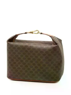 Celine 20th Century Macadam Coated Canvas Handbag