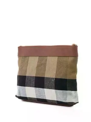 Burberry 2000-2017 Mega Check Canvas Clutch Bag