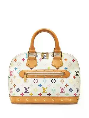 LOUIS VUITTON 2003 Monogram Multicolore Alma Pm Handbag - White