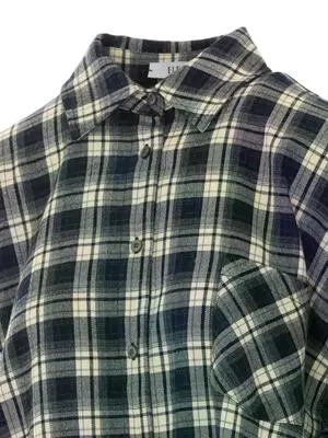 ELE Eleh Check Print Shirt