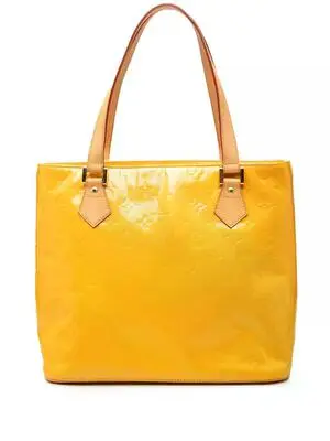 LOUIS VUITTON 2000 Monogram Vernis Houston Tote Bag - Yellow
