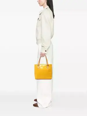 LOUIS VUITTON 2000 Monogram Vernis Houston Tote Bag - Yellow