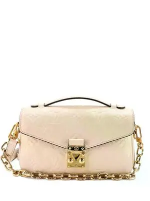 LOUIS VUITTON Pochette Metis Monogram Empreinte Leather East West Crossbody Bag - Neutrals