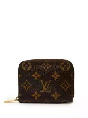 LOUIS VUITTON 2008 Monogram Zippy Purse Coin Pouch - Brown