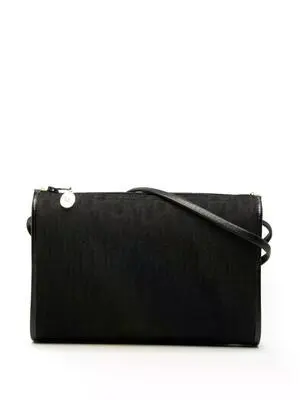 Dior 20th Century Diorissimo Trotter Canvas Crossbody Bag - Black