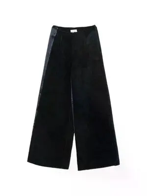 RUOHAN Satin-trim Wide-leg Trousers