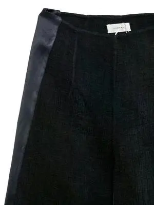 RUOHAN Satin-trim Wide-leg Trousers