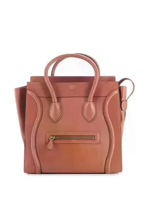 Celine Luggage Bag Smooth Leather Mini Tote Bag