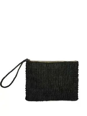 IBELIV Club Woven Clutch Bag - Black