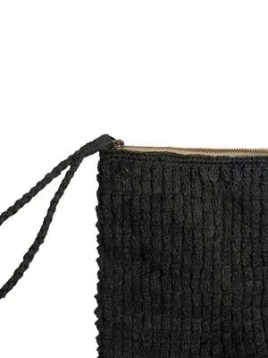 IBELIV Club Woven Clutch Bag - Black