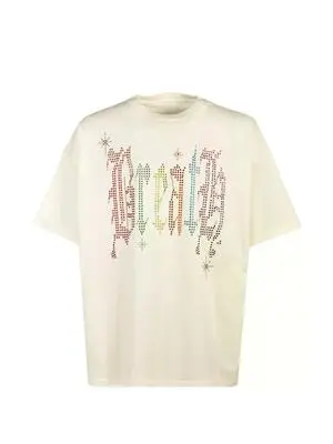 BREATH Rhinestone-embellished T-shirt - White