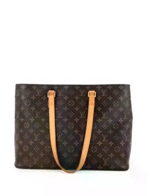 LOUIS VUITTON Luco Handbag Monogram Canvas Tote Bag - Brown