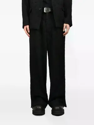 FILTH Textured Wide-leg Trousers
