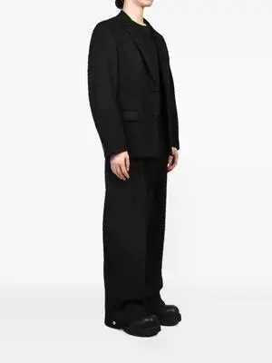 FILTH Textured Wide-leg Trousers