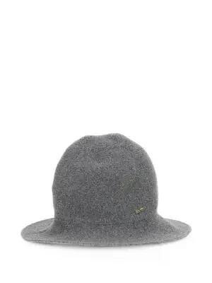 Borsalino Angelina Cloche Logo-plaque Hat