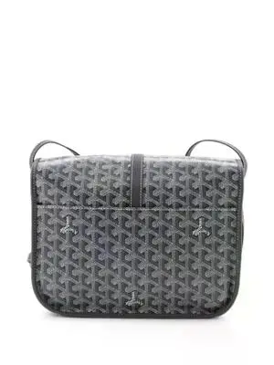 Goyard Belvedere Ii Messenger Bag Coated Canvas Mm Cross Body Bag - Grey