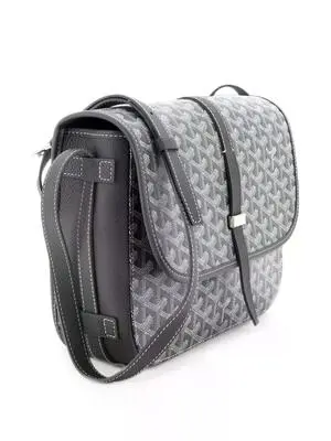 Goyard Belvedere Ii Messenger Bag Coated Canvas Mm Cross Body Bag - Grey