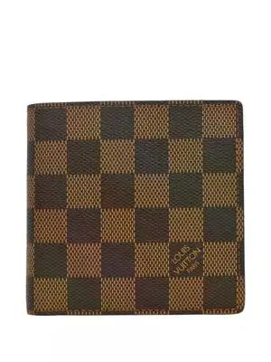 LOUIS VUITTON 2004 Damier Ebene Wallet - Brown
